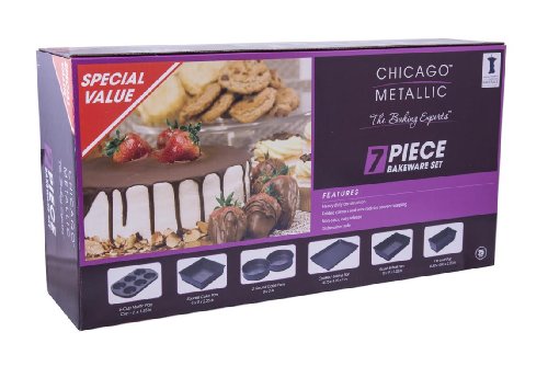 Chicago Metallic 7 Piece Bakeware Set | Betty's Bakeware